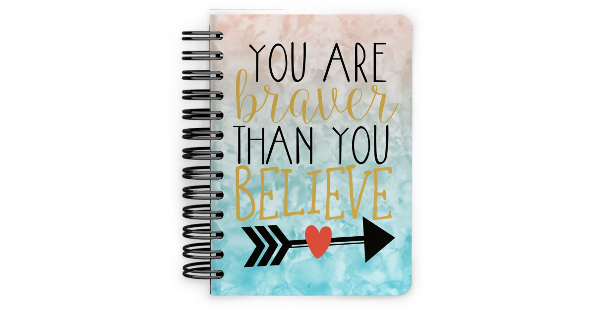 Custom Inspirational Quotes Spiral Notebook - 5x7 | YouCustomizeIt