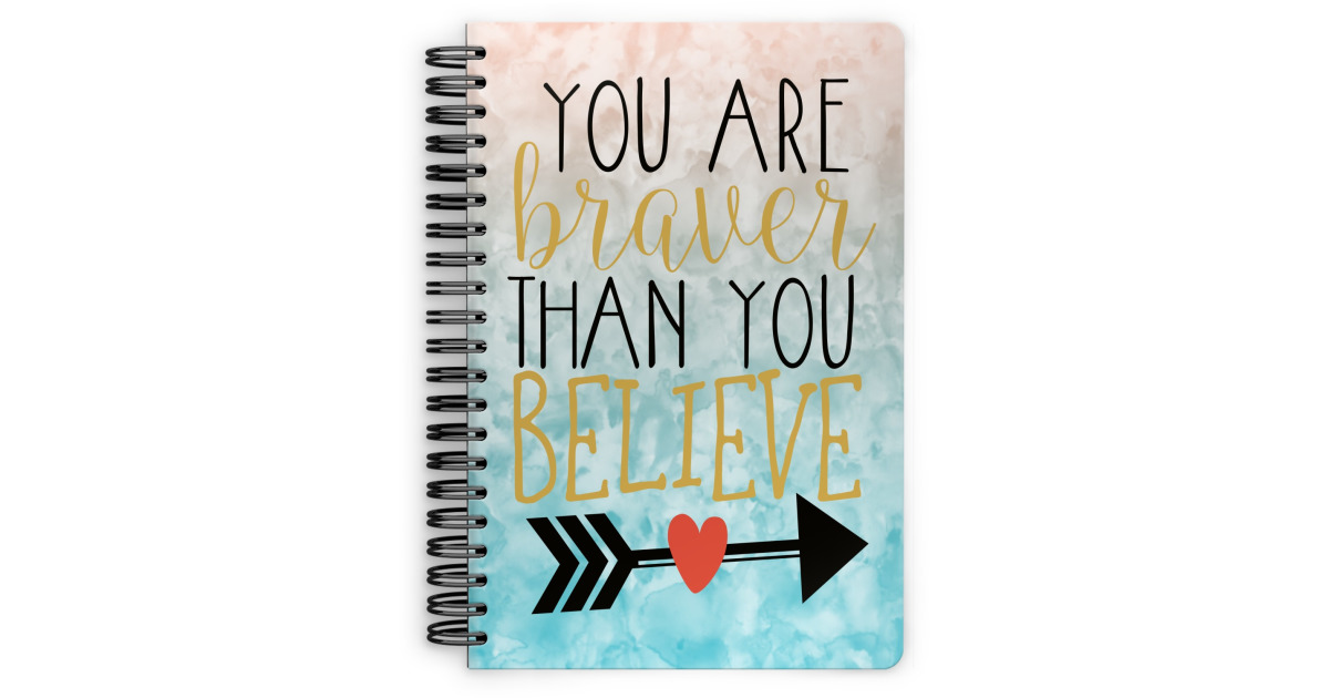 Custom Inspirational Quotes Spiral Notebook - 7x10 | YouCustomizeIt