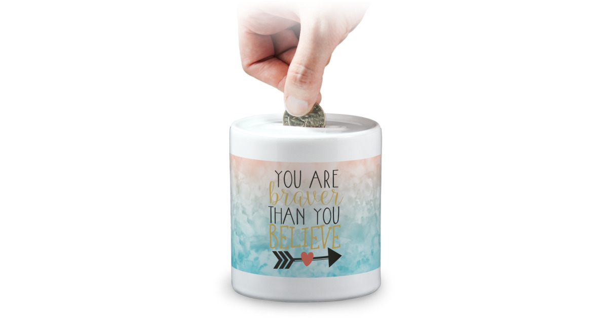 Custom Inspirational Quotes Coin Bank | YouCustomizeIt