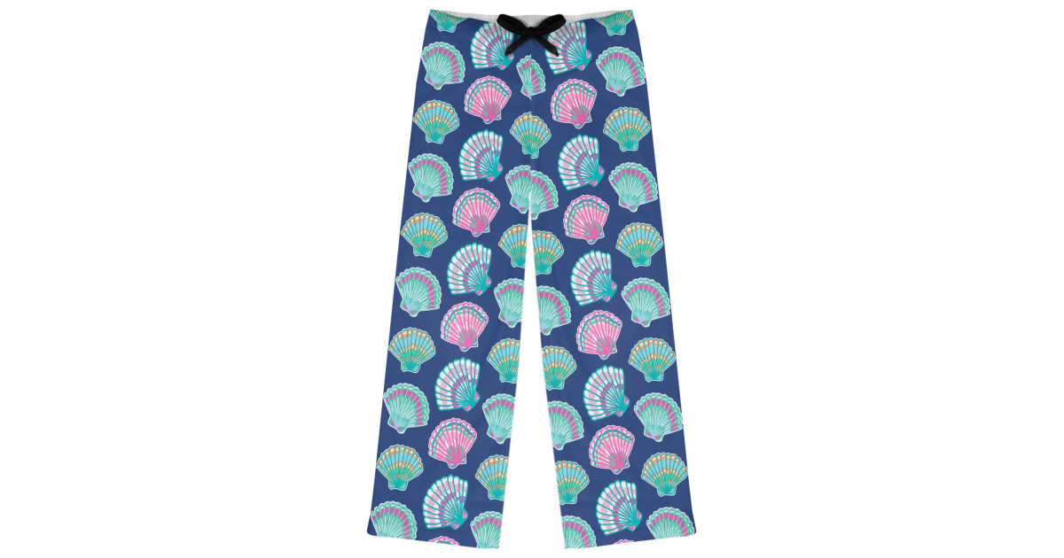 Custom Preppy Sea Shells Womens Pajama Pants | YouCustomizeIt