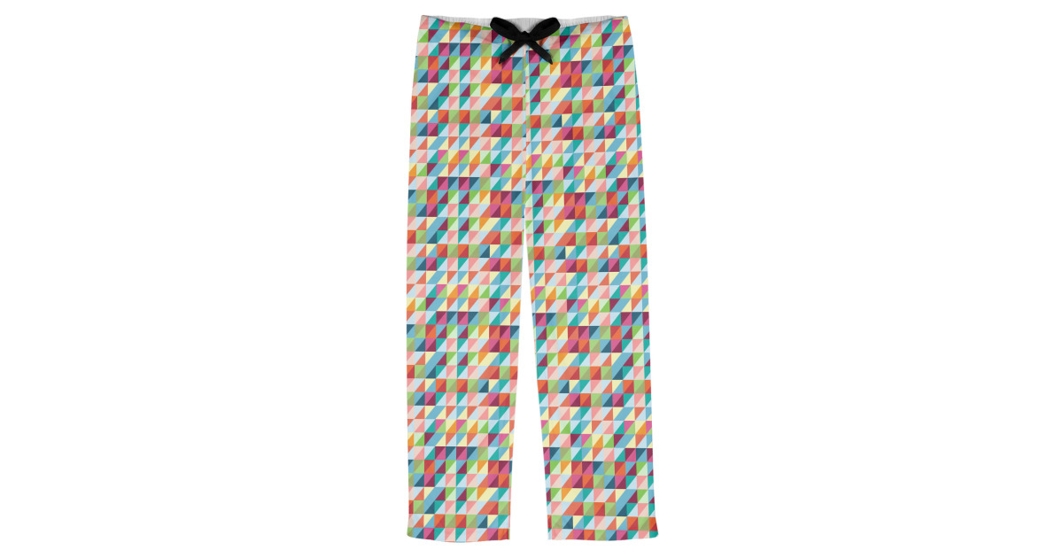 Custom Retro Triangles Mens Pajama Pants | YouCustomizeIt