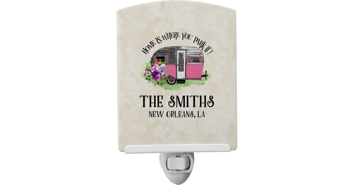 Custom Camper Ceramic Night Light (Personalized) | YouCustomizeIt