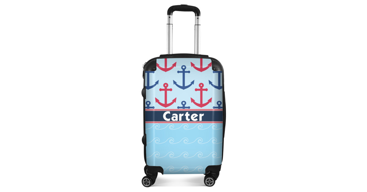 Custom Anchors & Waves Suitcase (Personalized) | YouCustomizeIt