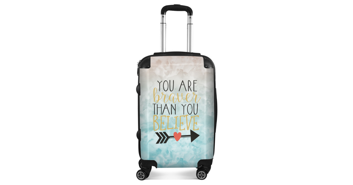 Custom Inspirational Quotes Suitcase | YouCustomizeIt
