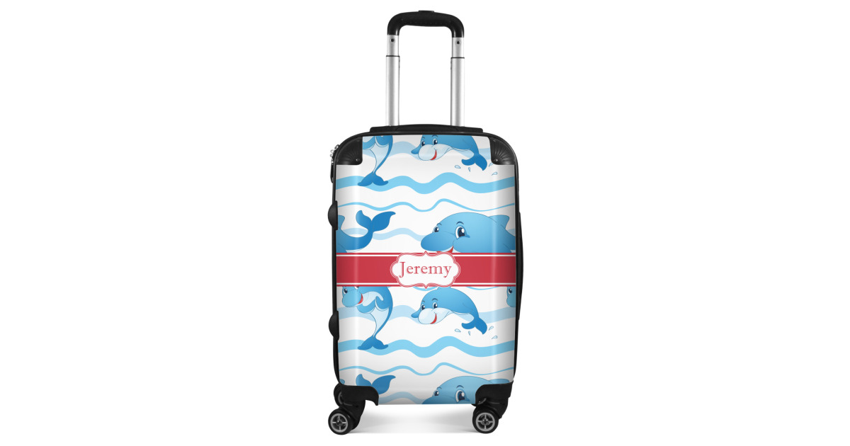 Custom Dolphins Suitcase - 20" Carry On (Personalized) | YouCustomizeIt