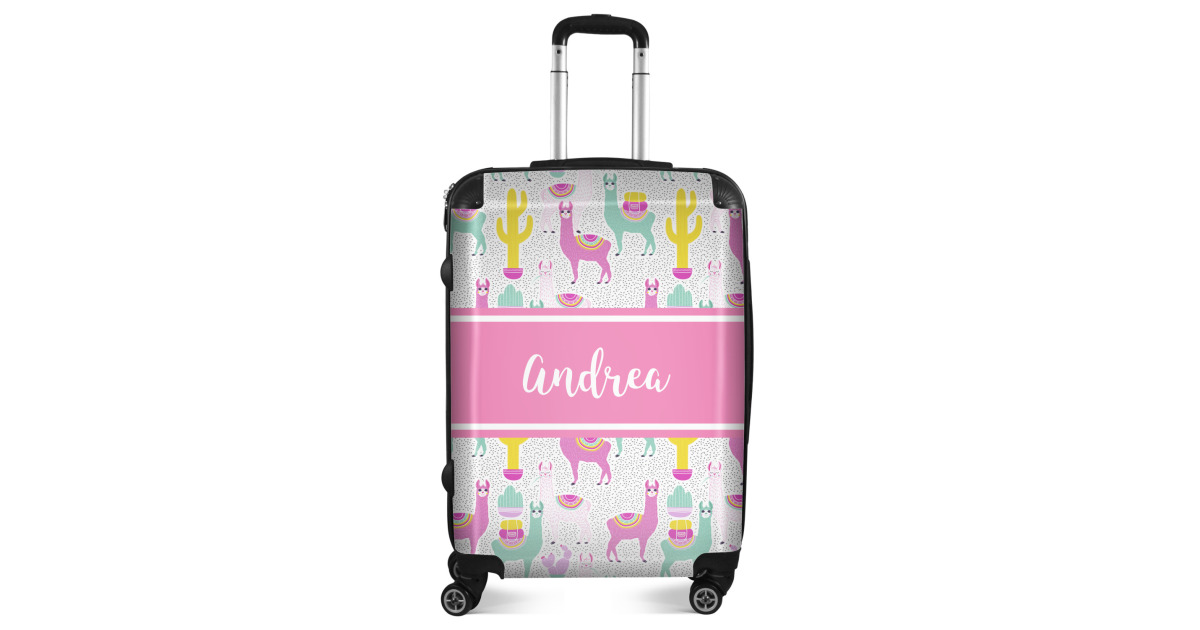 Custom Llamas Suitcase - 24" Medium - Checked (Personalized ...