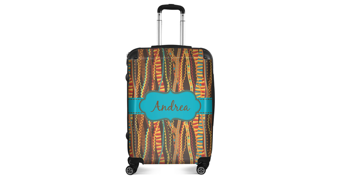 Custom Tribal Ribbons Suitcase - 24" Medium - Checked (Personalized ...