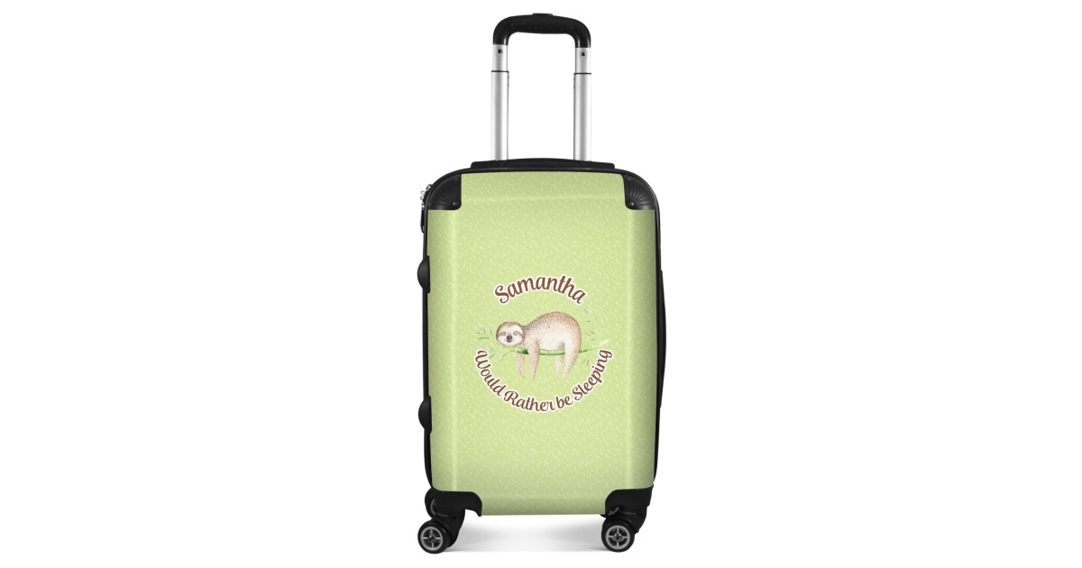 Custom Sloth Suitcase - 20" Carry On (Personalized) | YouCustomizeIt