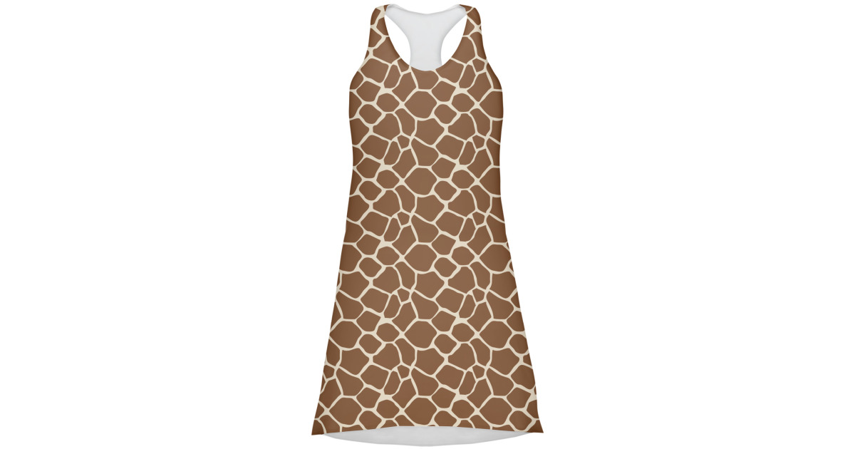 Custom Giraffe Print Racerback Dress | YouCustomizeIt