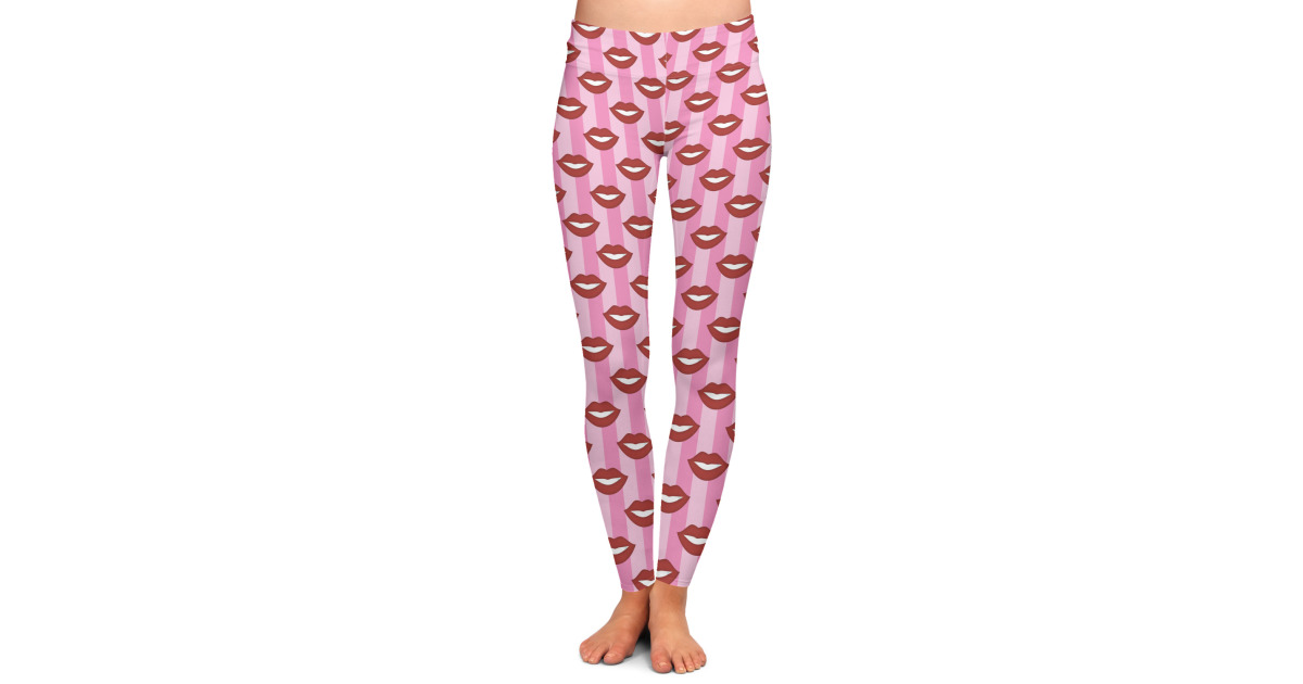 Custom Lips (Pucker Up) Ladies Leggings - Extra Large | YouCustomizeIt