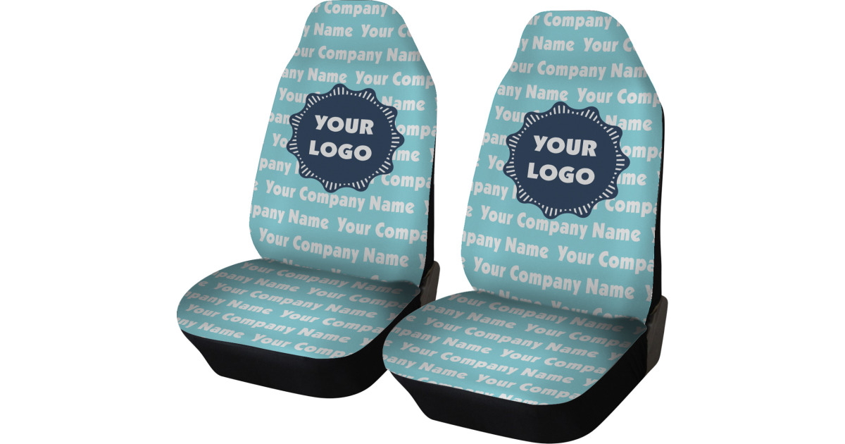 Custom Logo & Company Name Car Seat Covers - Set of Two | YouCustomizeIt