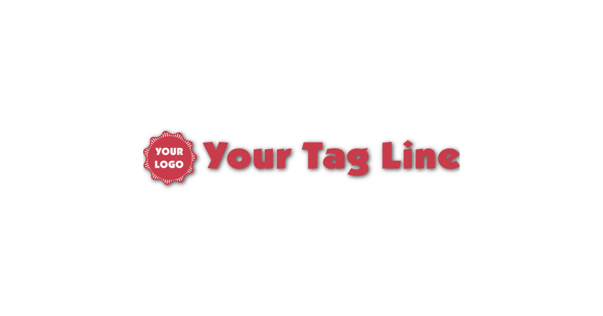 Custom Logo & Tag Line Name/Text Decal - Custom Sizes (Personalized ...