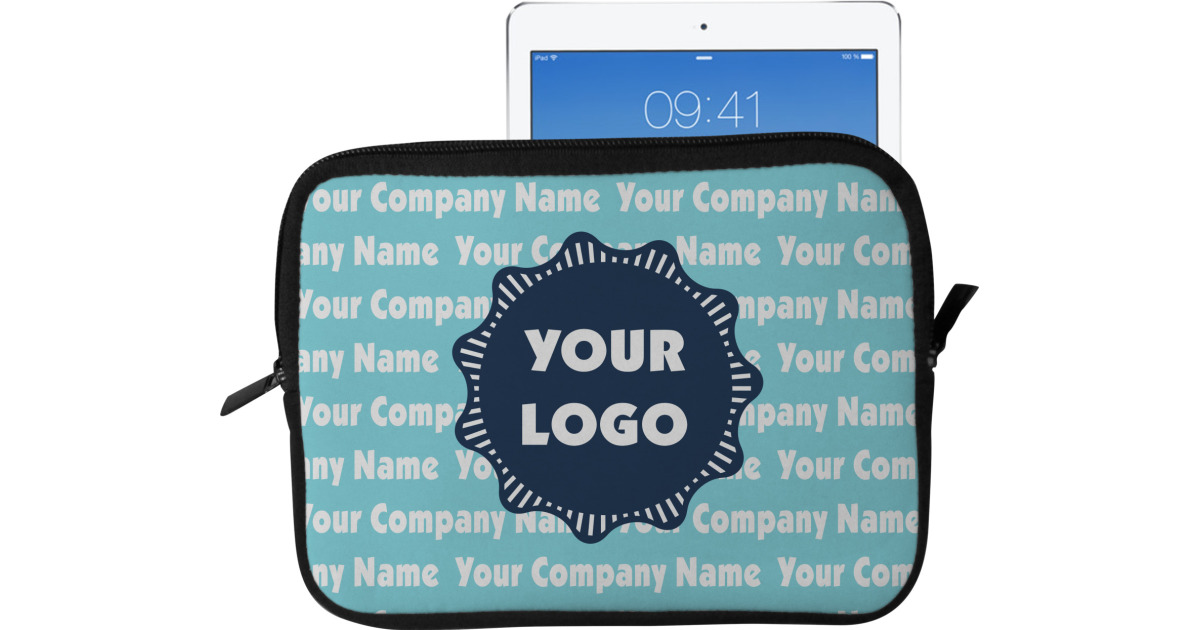 Custom Logo & Company Name Tablet Case / Sleeve - Large | YouCustomizeIt