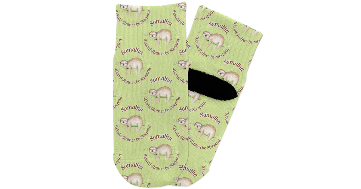 Custom Sloth Toddler Ankle Socks (Personalized) | YouCustomizeIt