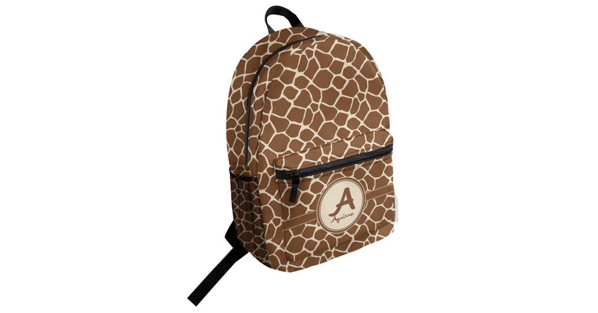 Custom Giraffe Print Student Backpack (Personalized) | YouCustomizeIt