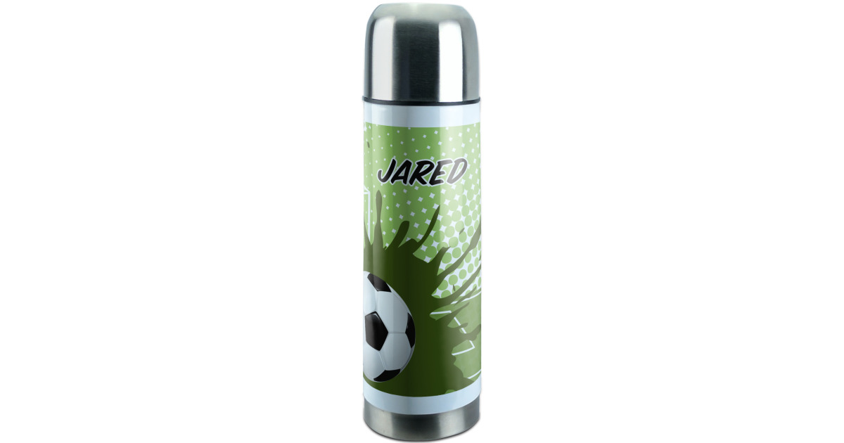 Custom Soccer Stainless Steel Thermos (Personalized) | YouCustomizeIt