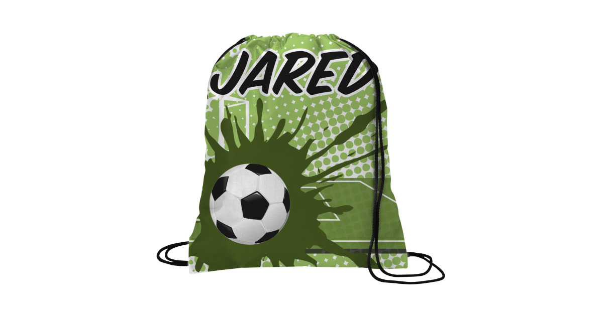 Custom Soccer Drawstring Backpack (Personalized) | YouCustomizeIt