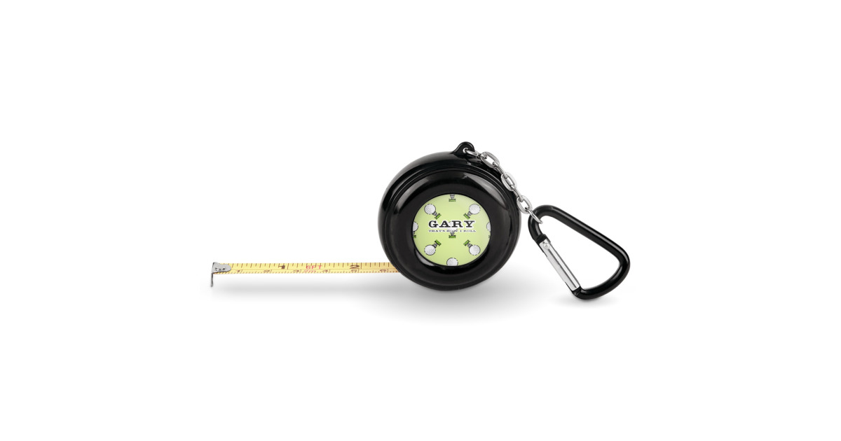 Custom Golf Pocket Tape Measure - 6 Ft w/ Carabiner Clip (Personalized ...