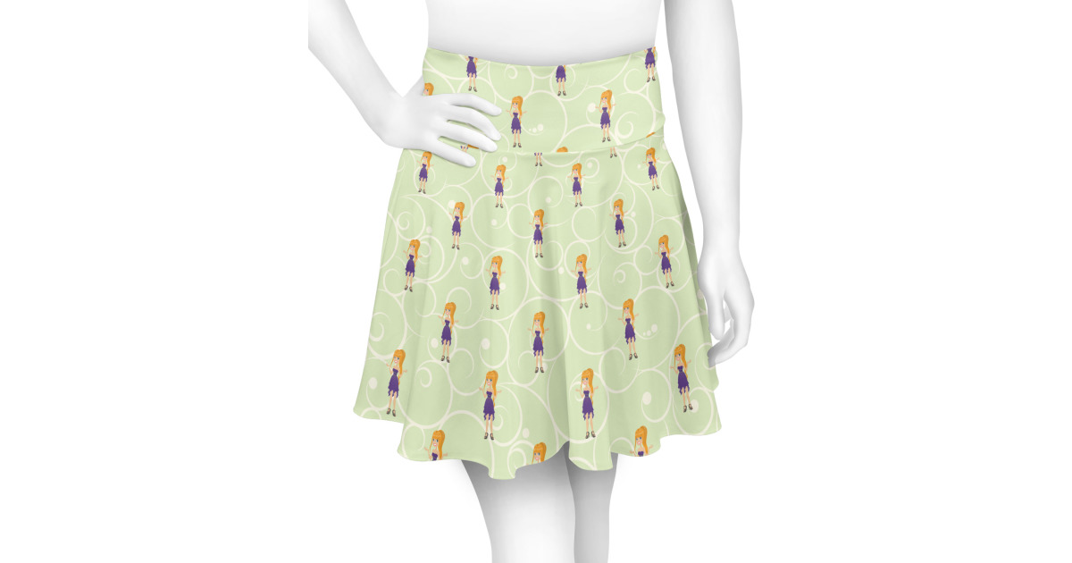 Custom Custom Character (Woman) Skater Skirt - Small | YouCustomizeIt