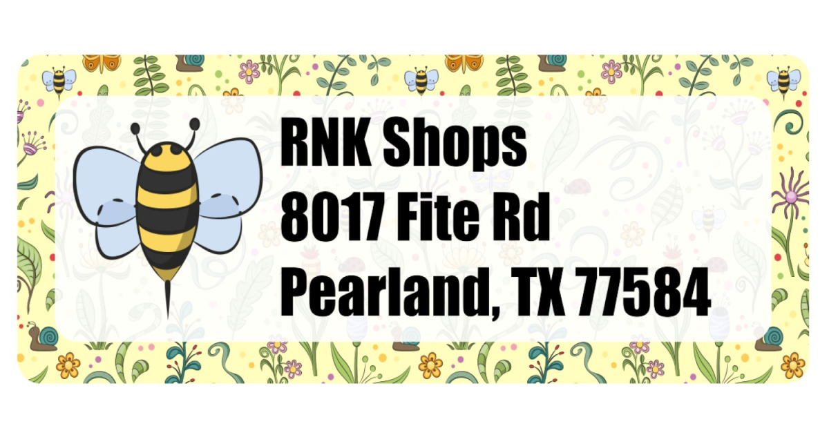 Custom Nature Inspired Return Address Labels (Personalized ...
