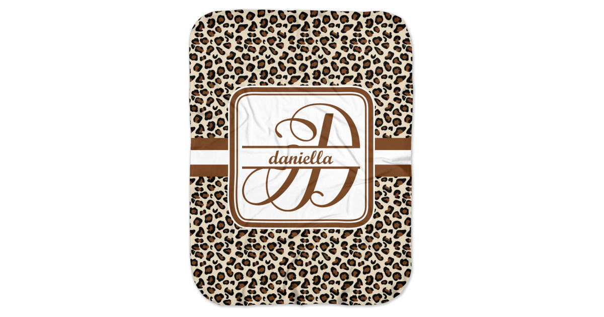 Custom Leopard Print Baby Swaddling Blanket (Personalized) | YouCustomizeIt