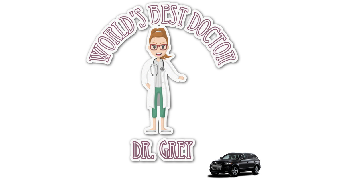 Custom Doctor Avatar Graphic Car Decal (Personalized) | YouCustomizeIt