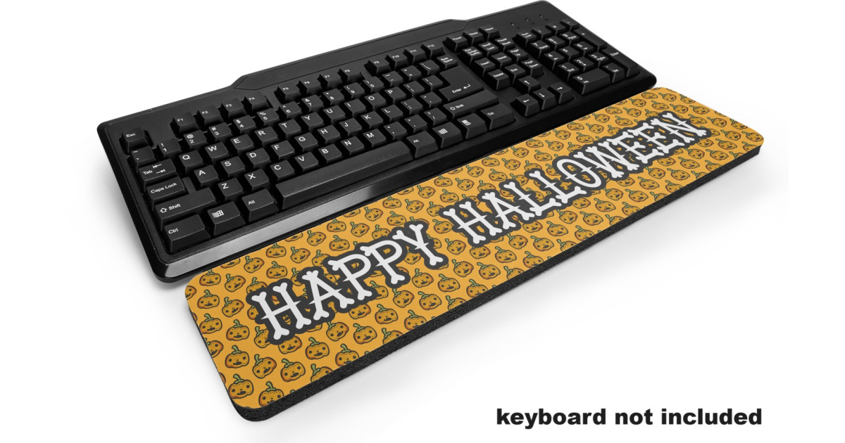 Custom Halloween Pumpkin Keyboard Wrist Rest (Personalized ...