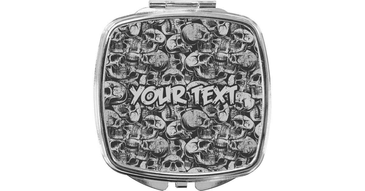 Custom Skulls Compact Makeup Mirror (Personalized) | YouCustomizeIt