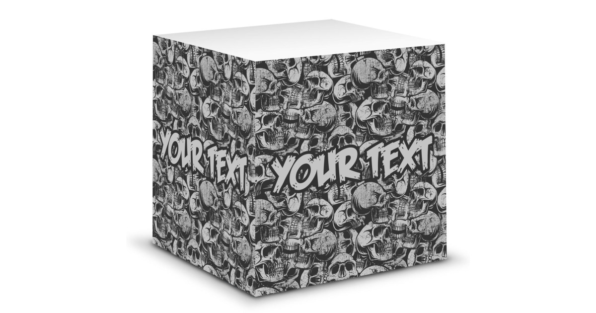 Custom Skulls Sticky Note Cube (Personalized) | YouCustomizeIt