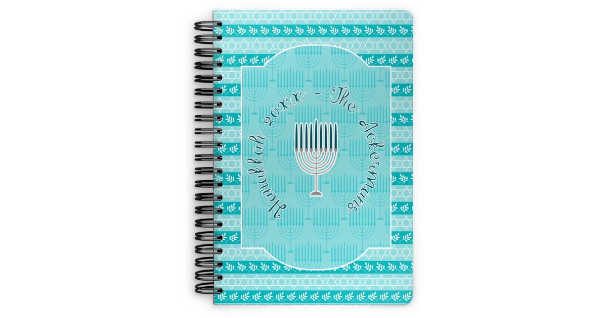 Custom Hanukkah Spiral Notebook (Personalized) | YouCustomizeIt