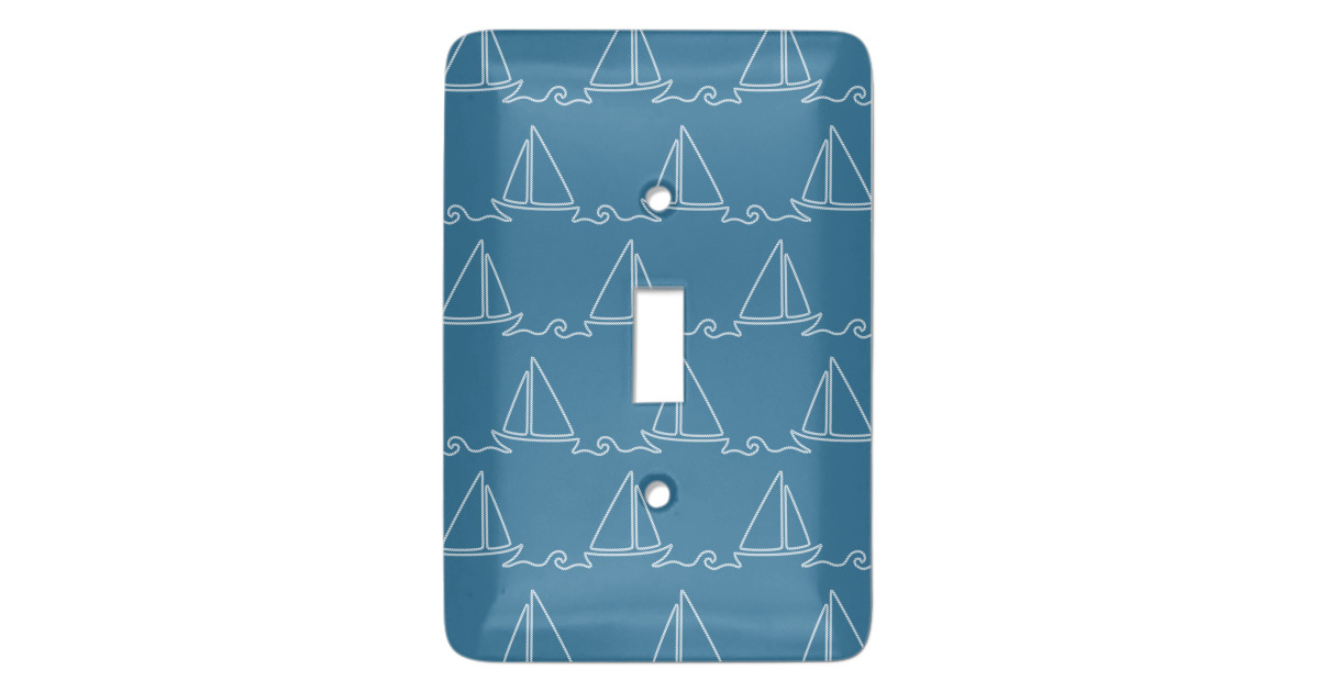 Custom Rope Sail Boats Light Switch Cover (Personalized) | YouCustomizeIt