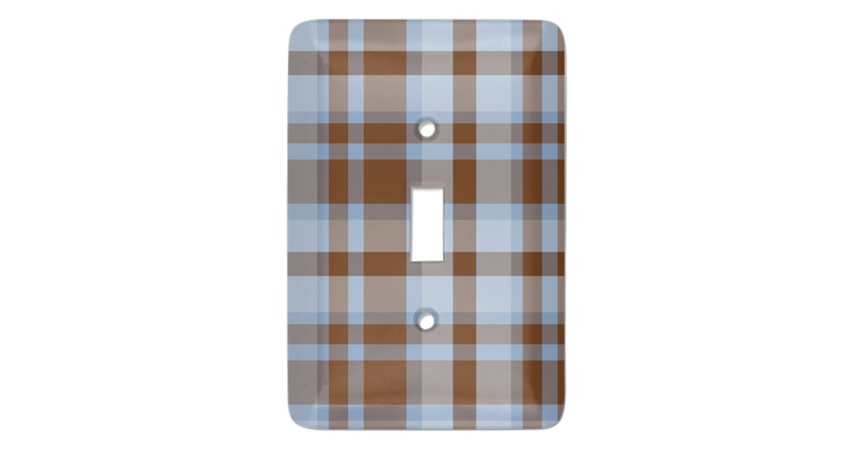 Custom Two Color Plaid Light Switch Cover | YouCustomizeIt