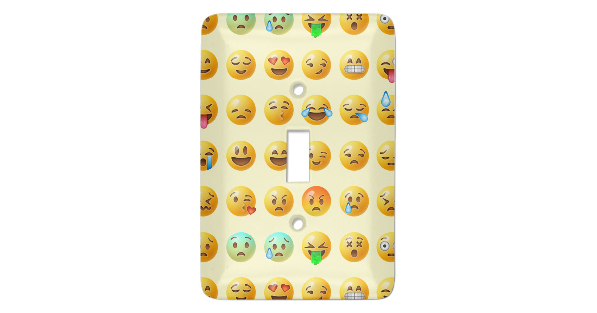 Custom Emojis Light Switch Cover | YouCustomizeIt