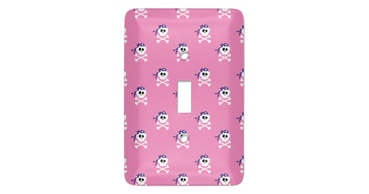 Custom Pink Pirate Light Switch Cover | YouCustomizeIt