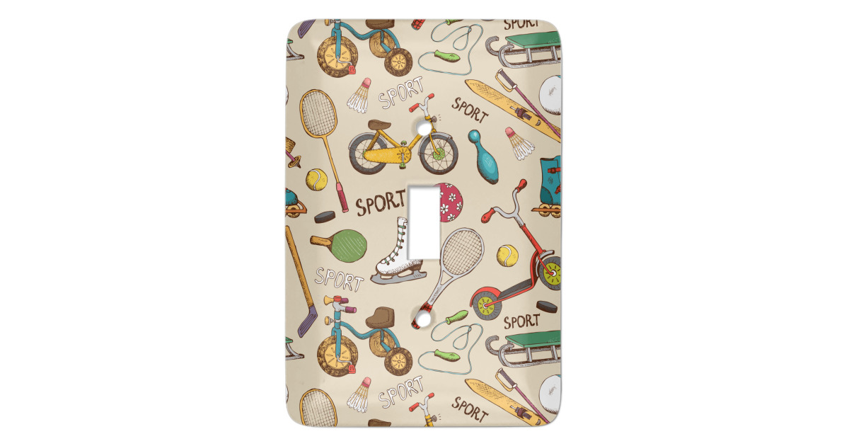 Custom Vintage Sports Light Switch Cover | YouCustomizeIt