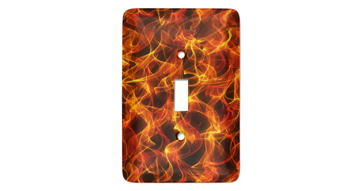 Custom Fire Light Switch Cover | YouCustomizeIt