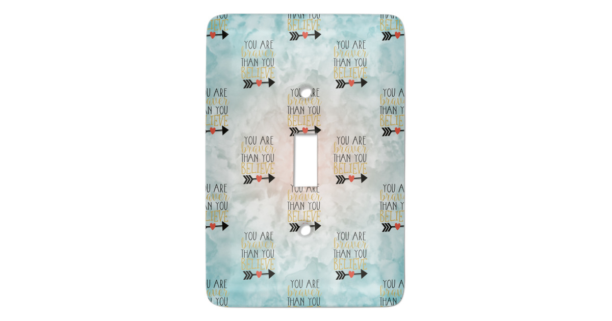 Custom Inspirational Quotes Light Switch Cover | YouCustomizeIt