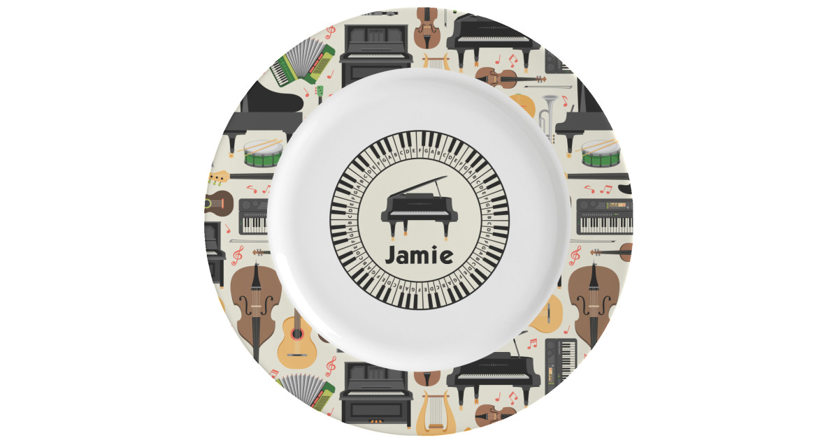 Custom Musical Instruments Ceramic Dinner Plates (Set of 4 ...