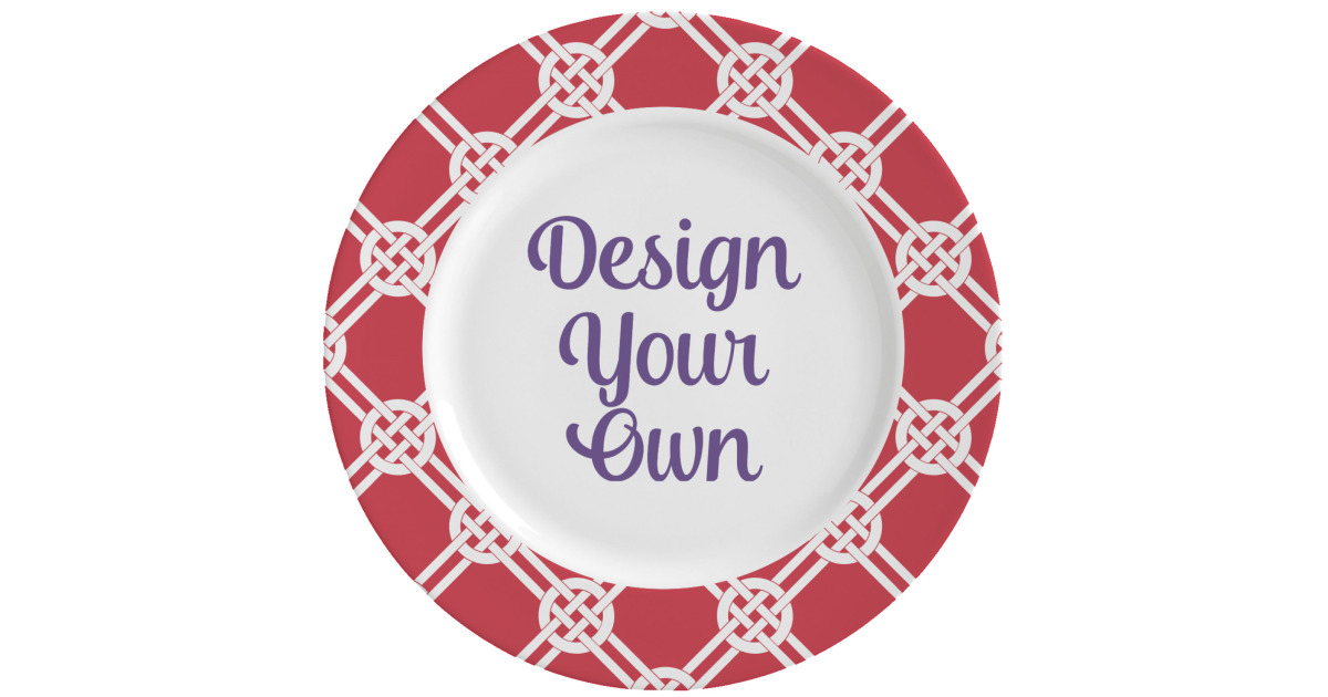 Custom Celtic Knot Ceramic Dinner Plates (Set of 4) (Personalized ...