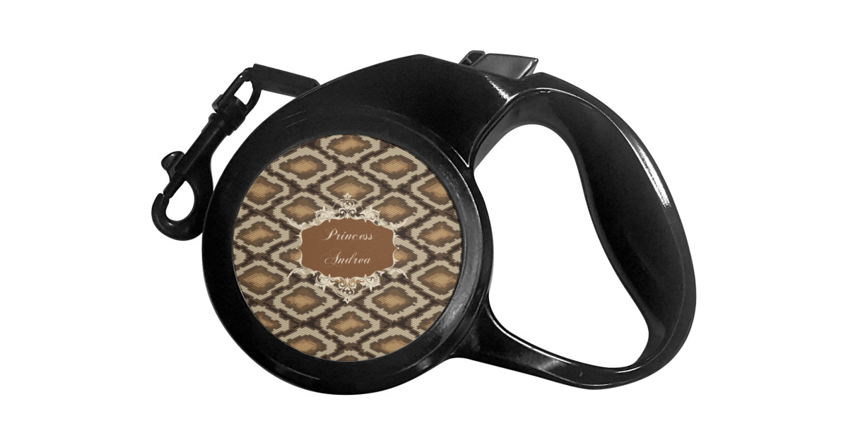 Custom Snake Skin Retractable Dog Leash (Personalized) | YouCustomizeIt