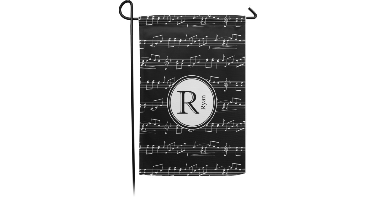 Custom Musical Notes Garden Flag (Personalized) | YouCustomizeIt