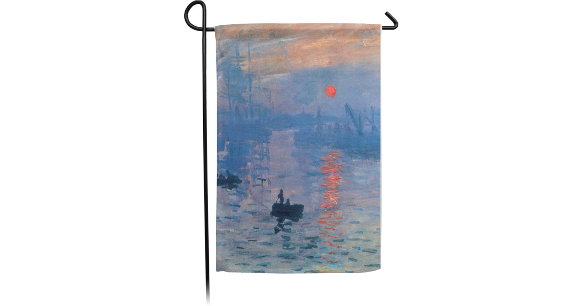 Custom Impression Sunrise by Claude Monet Garden Flag | YouCustomizeIt