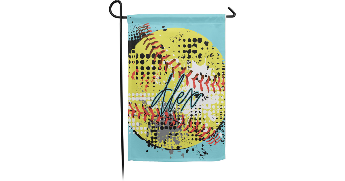 Custom Softball Garden Flag (Personalized) | YouCustomizeIt