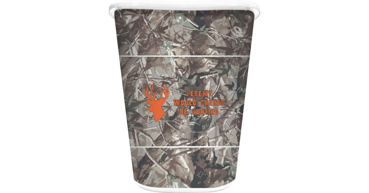 Custom Hunting Camo Waste Basket (Personalized) | YouCustomizeIt