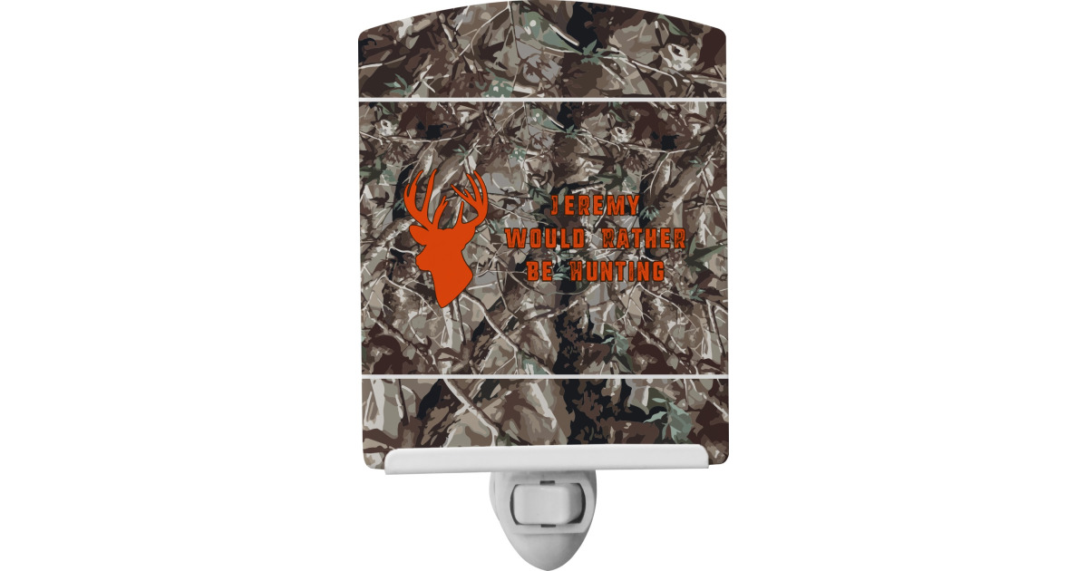 Custom Hunting Camo Ceramic Night Light (Personalized) | YouCustomizeIt