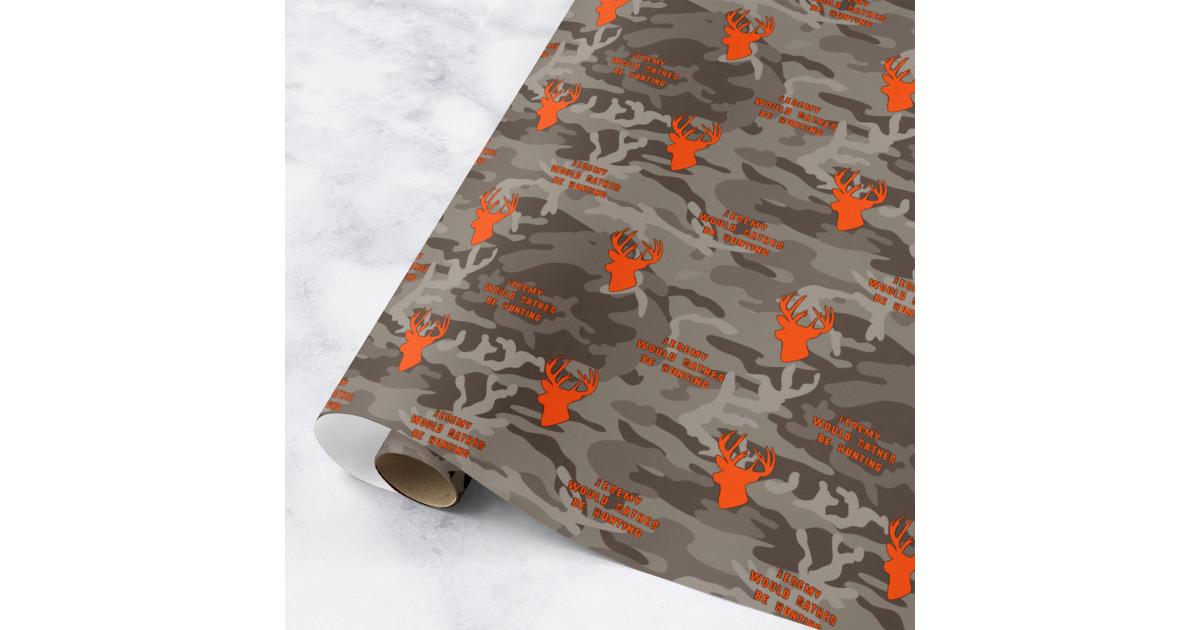Custom Hunting Camo Wrapping Paper Roll - Small (Personalized ...