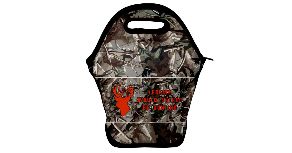 Custom Hunting Camo Lunch Bag w/ Name or Text | YouCustomizeIt