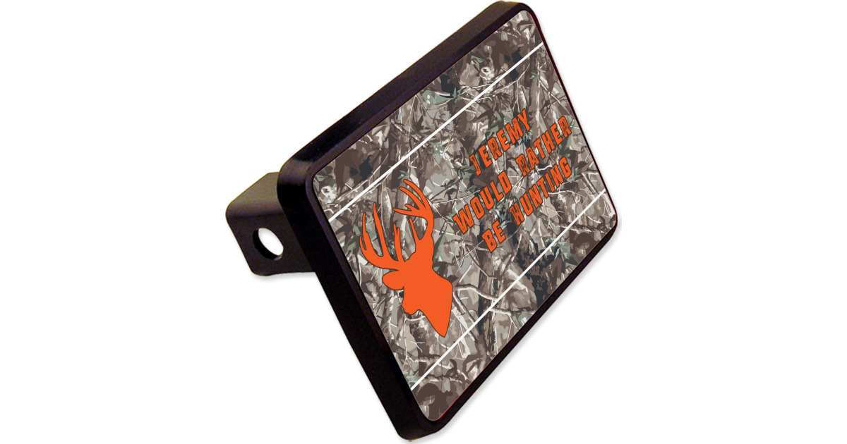 Custom Hunting Camo Rectangular Trailer Hitch Cover - 2" (Personalized ...
