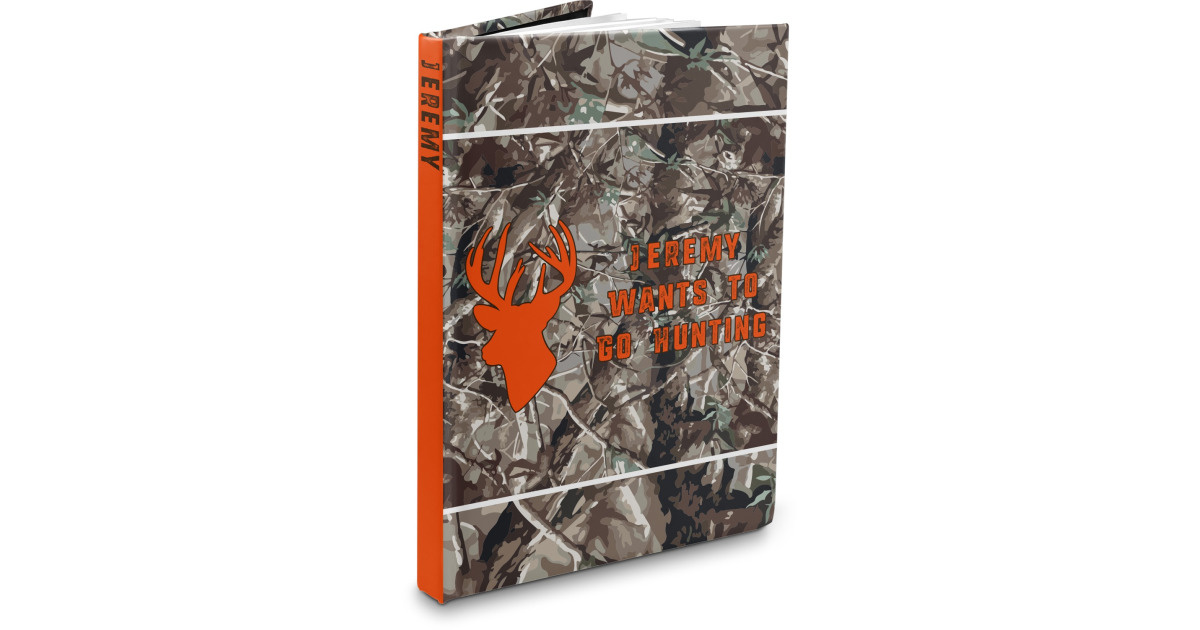 Custom Hunting Camo Hardbound Journal - 7.25" x 10" (Personalized ...