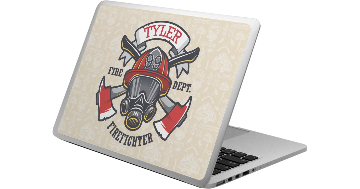 Custom Firefighter Laptop Skin - Custom Sized (Personalized ...